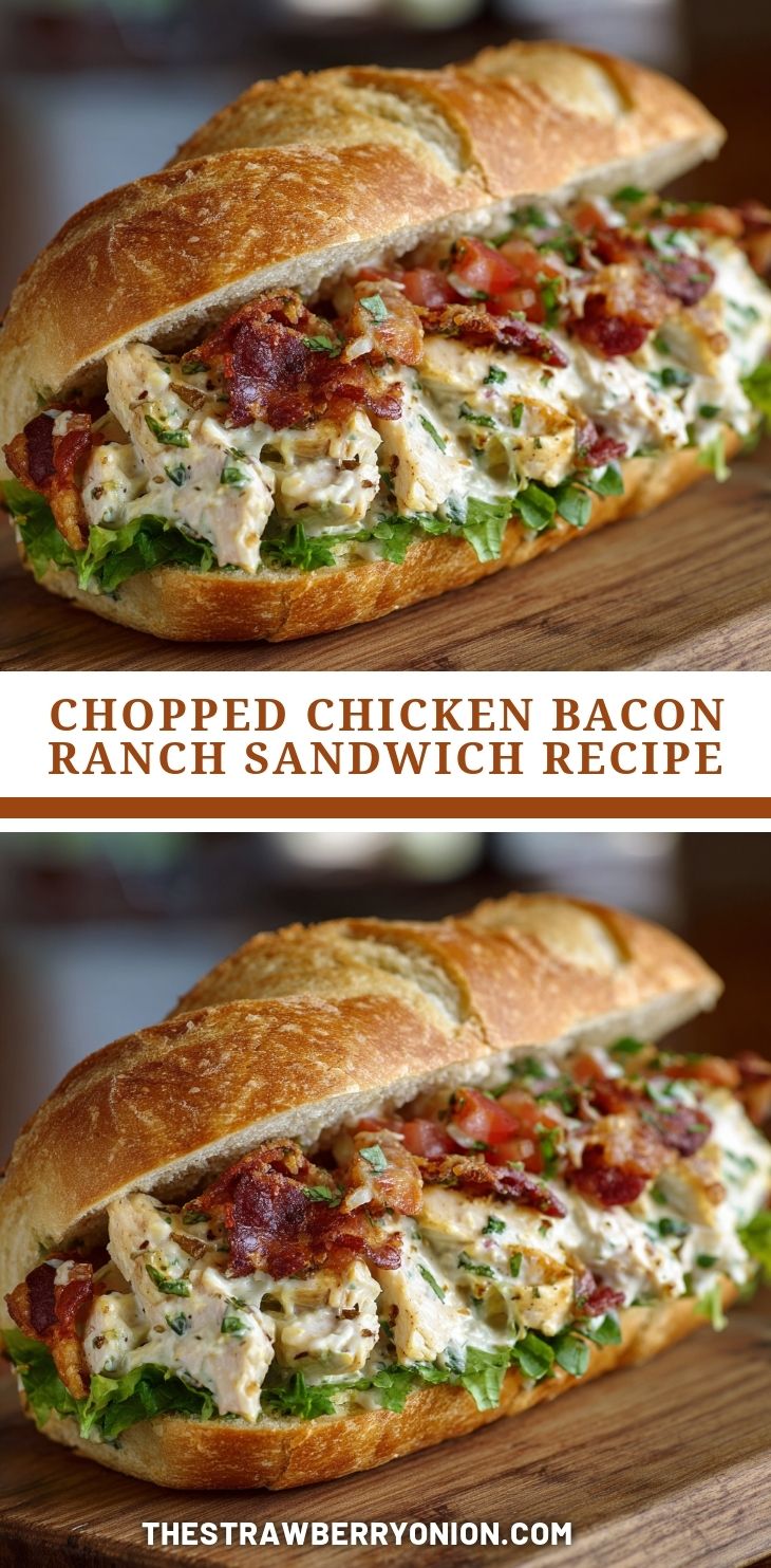 Chopped Chicken Bacon Ranch Sandwich: A Flavor Explosion in Every Bite ...